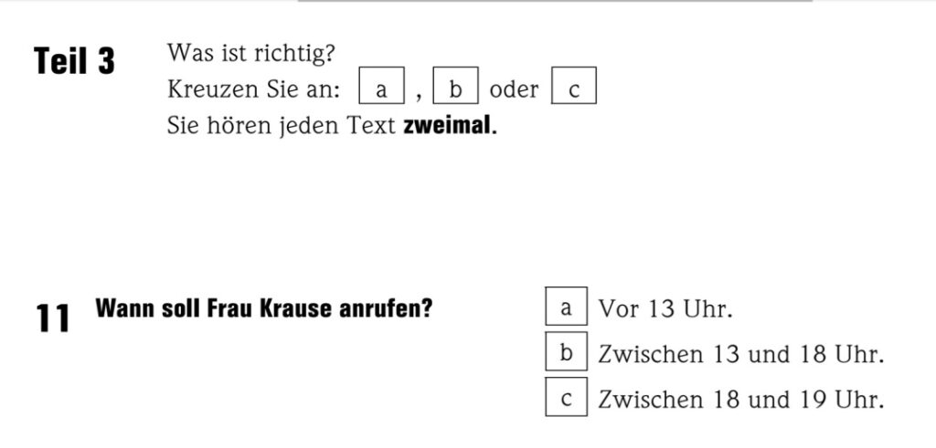 Goethe’s A1 Exam Pattern | ASAP German Language Institute, Pune